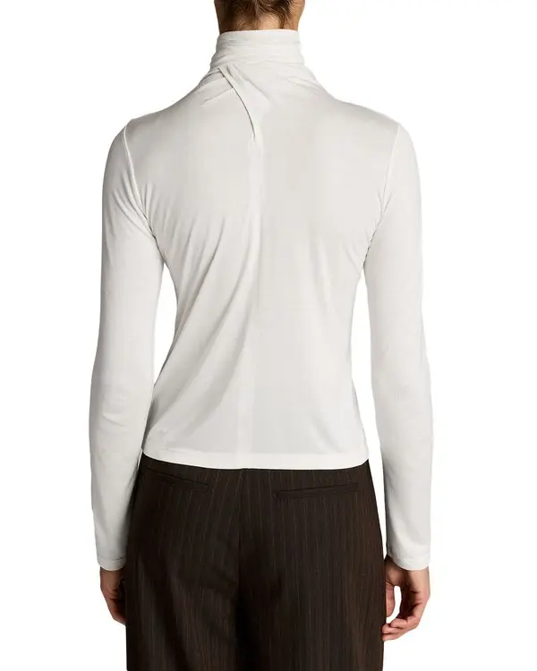 Vince Long Sleeve Tie Neck Top
