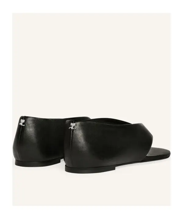 COURREGES Open Thong Strap Sandals