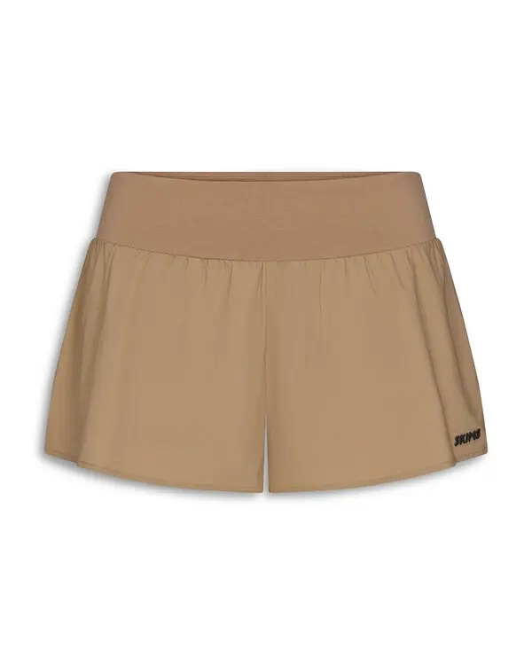 SKIMS Woven Flutter Shorts - Desert
