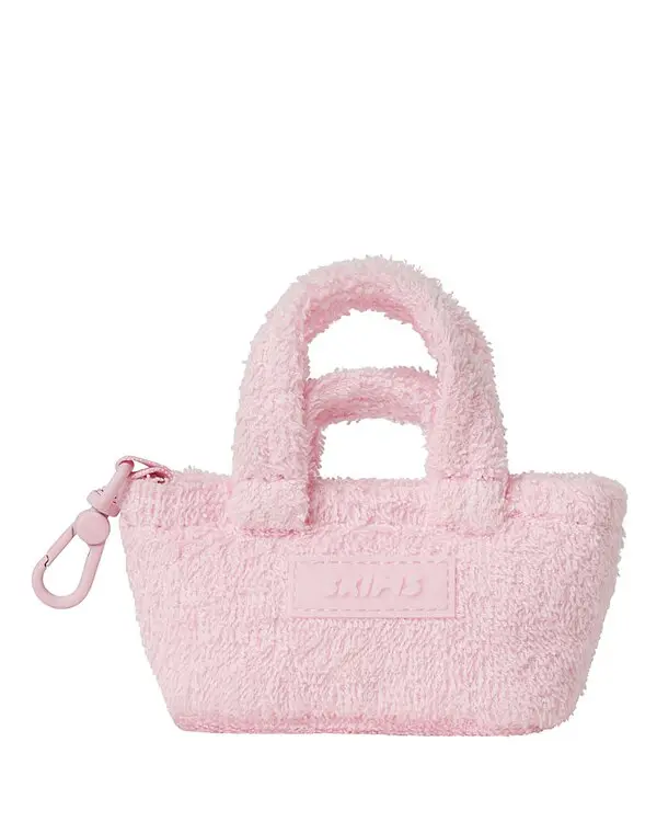 SKIMS Terry Micro Mini Tote Keychain - Peony