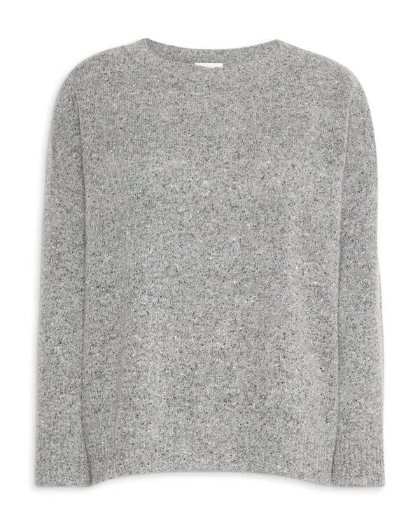 Max Mara Wool Blend Tweed Crewneck Sweater