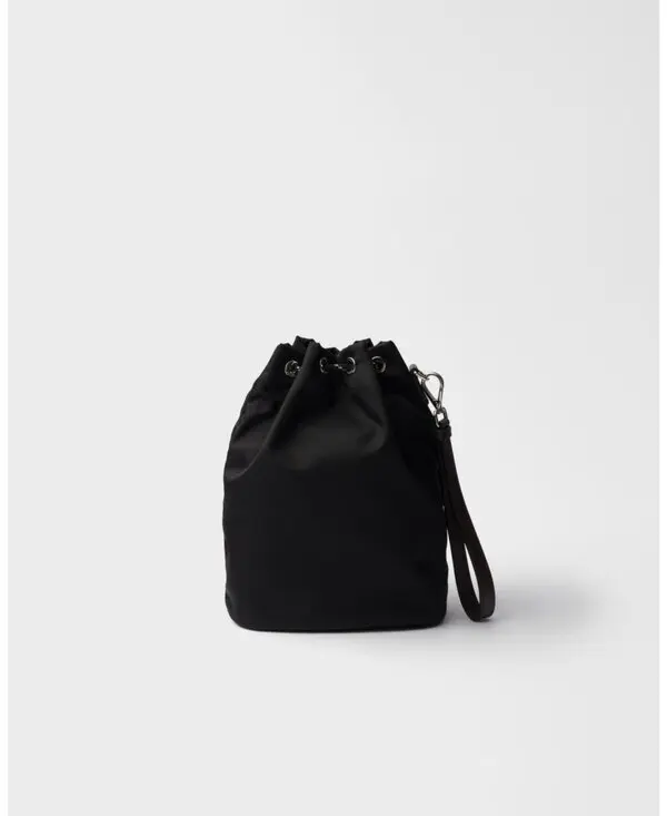 Prada Speedrock Re-nylon And Leather Pouch - Black