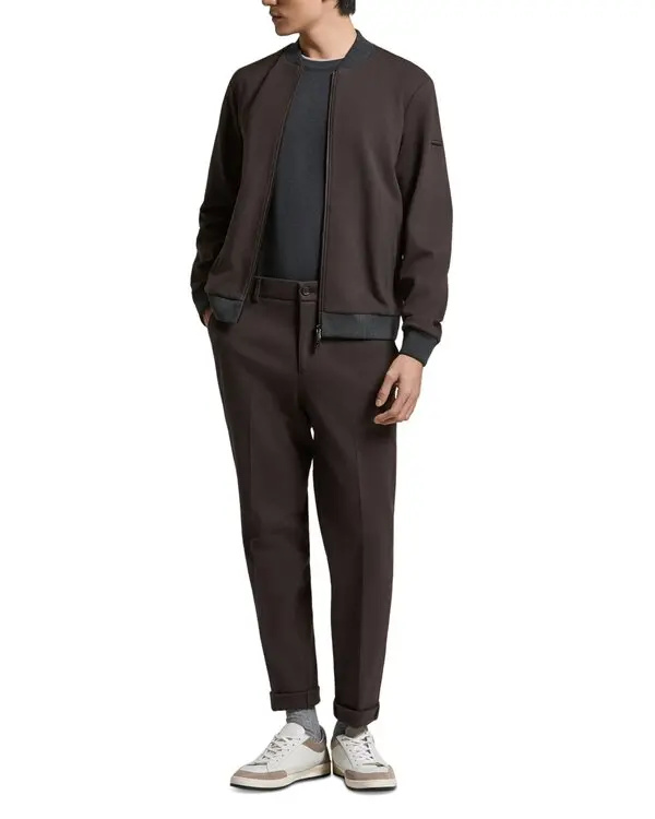 Peserico Cotton Blend Double Interlock Zip Sweater