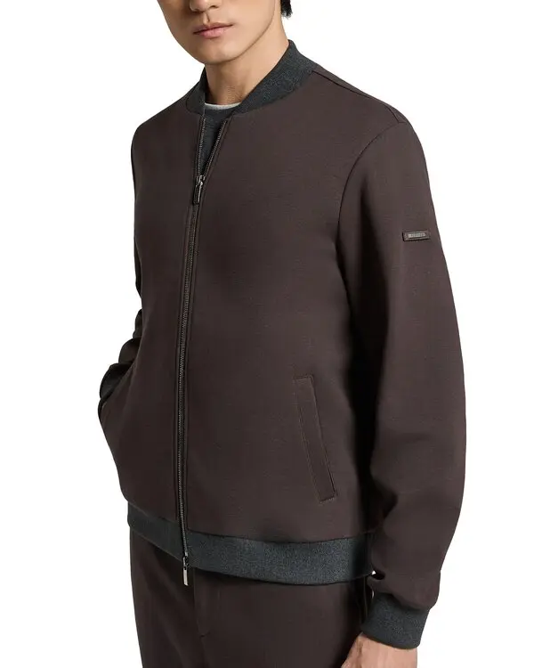 Peserico Cotton Blend Double Interlock Zip Sweater