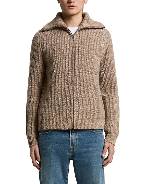 Peserico Knickerbocker Wool & Cashmere Full Zip Sweater