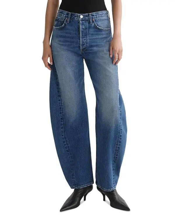 AGOLDE Luna Pieced High Rise Curved Tapered Jeans