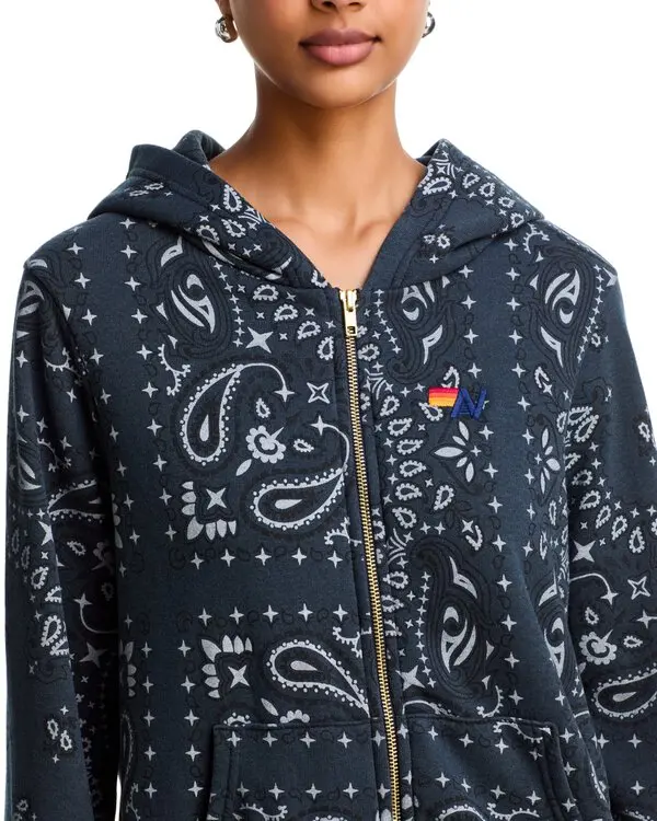 Aviator Nation Bandana Zip Hoodie