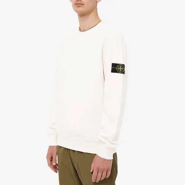 Stone Island Compass-patch Crew-neck Sweatshirt