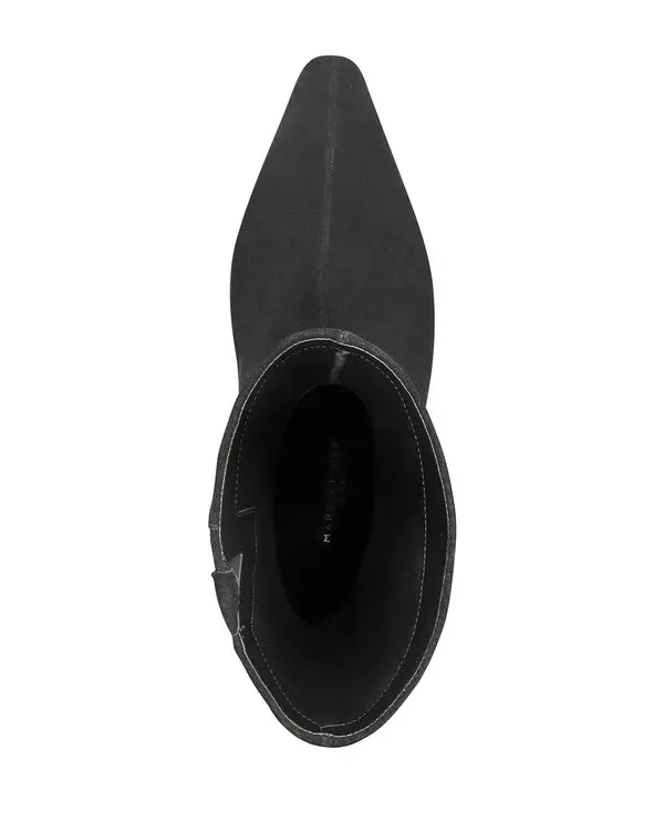 MARC FISHER LTD. Erynn Leather Knee High Boots - Black
