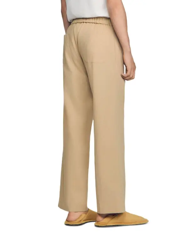 Sandro Wide Fit Cotton Rope Pants