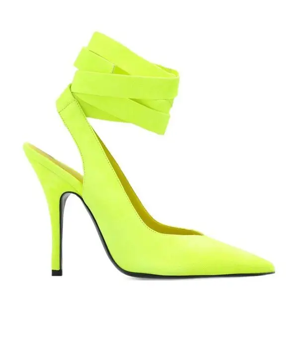 Attico The Venus Tie-ankle Pumps - Yellow