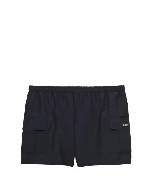 Prada Mohair Wool Drawstring Cargo Shorts