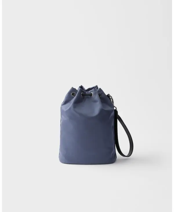 Prada Re-nylon And Saffiano Leather Pouch