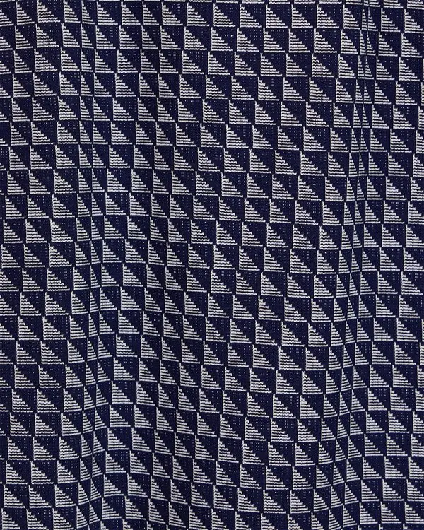 Emporio Armani Geometric Micro Motif Crewneck T-shirt