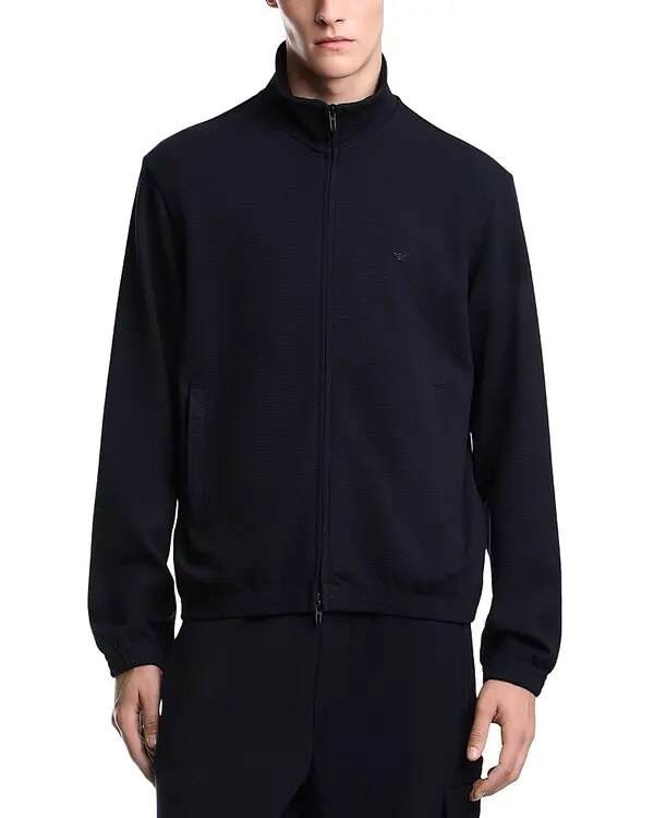 Emporio Armani Textured Zip Sweatshirt