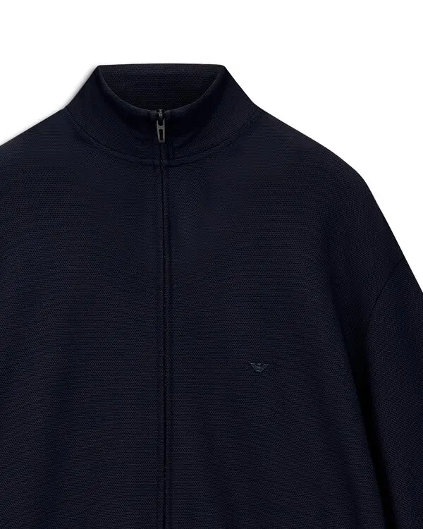 Emporio Armani Textured Zip Sweatshirt