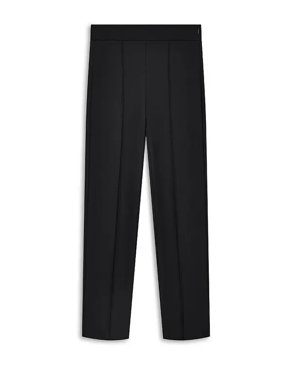 Emporio Armani Creased Tailored Trousers - Black