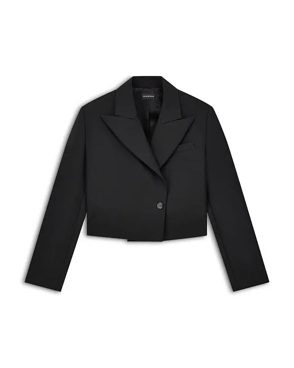 Emporio Armani Cropped Tailored Blazer