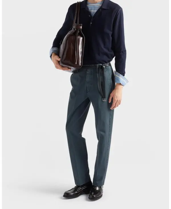 Prada Brushed Leather Loafers