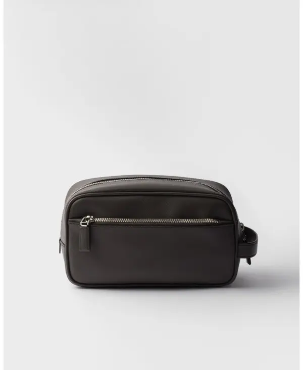 Prada Saffiano Leather Travel Pouch
