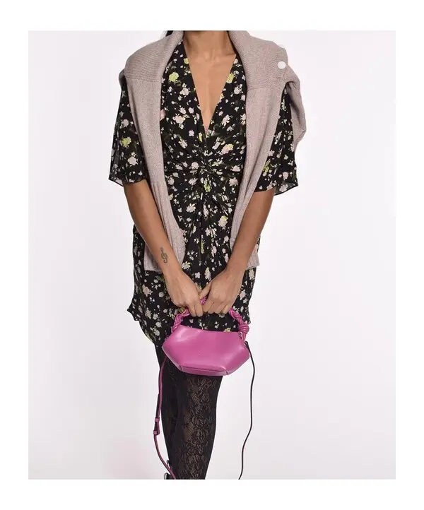 Zadig&Voltaire Floral Print V-neck Dress - Black