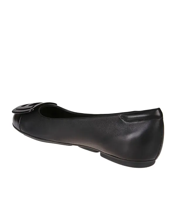 Hogan Round-toe Slip-on Ballerinas With Logo Clasp