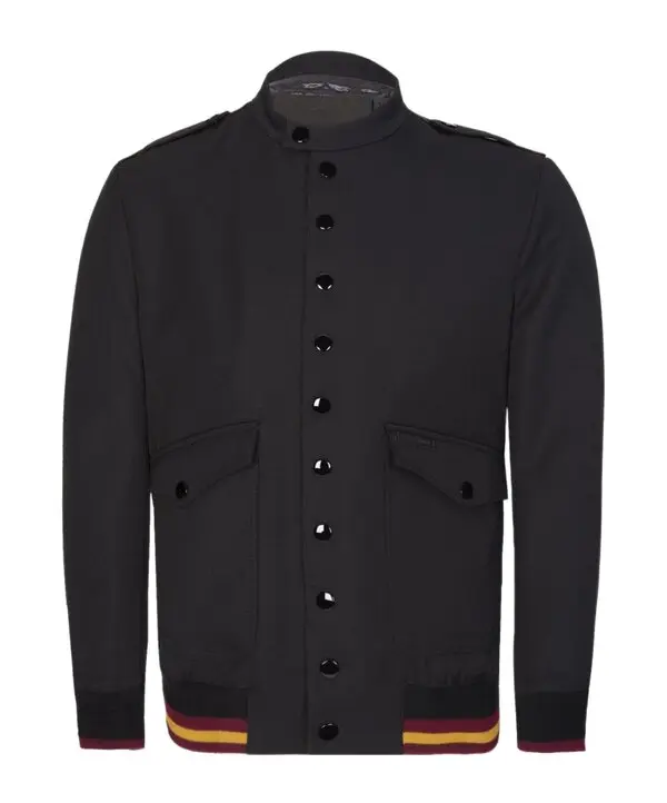 Dolce & Gabbana Contrast Stripe Bomber Jacket