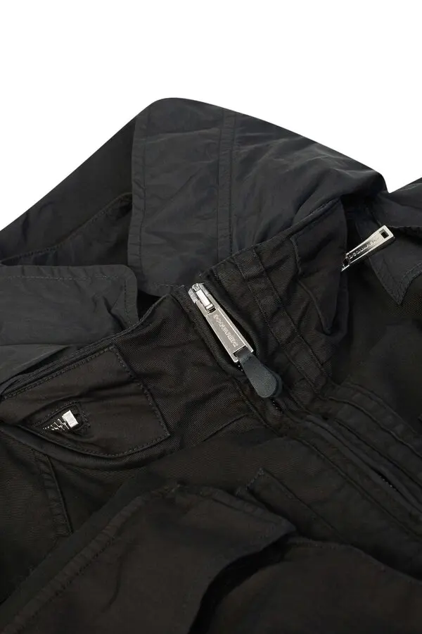 Dsquared2 Long-sleeved Hooded Cotton Coat