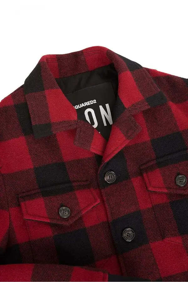 Dsquared2 And Black Plaid Long Sleeve Blazer