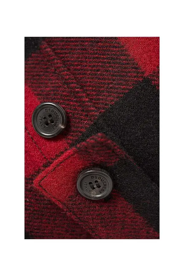 Dsquared2 And Black Plaid Long Sleeve Blazer