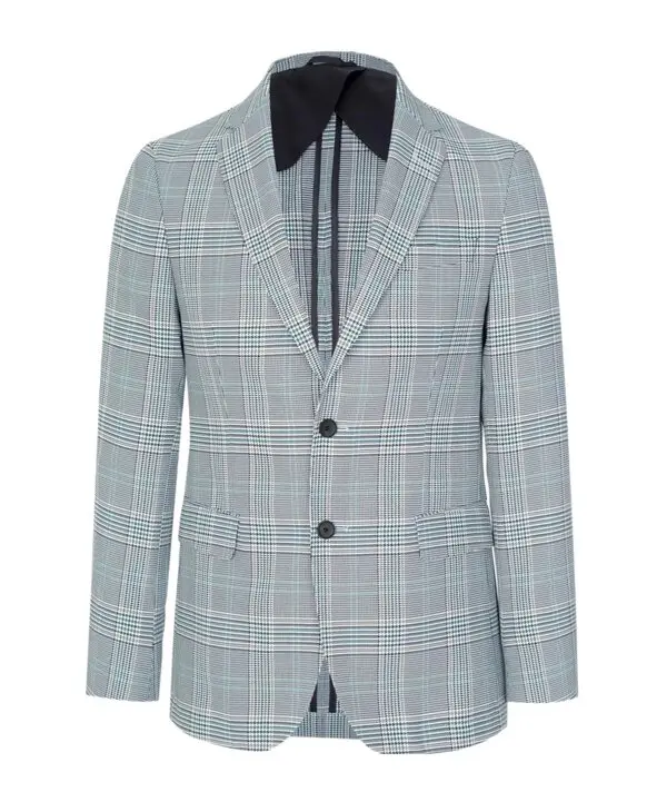 Hugo Boss Single-breasted Checked Jacket
