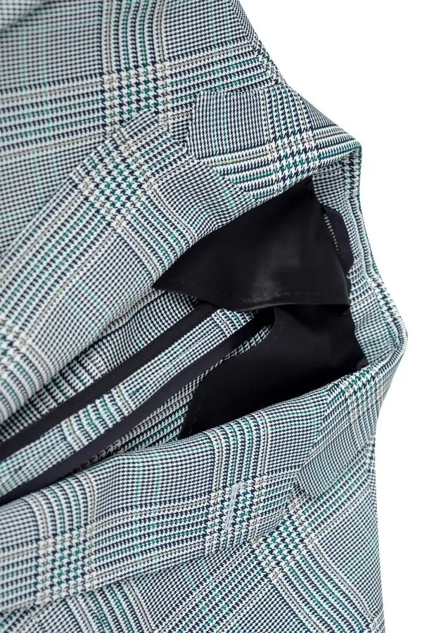 Hugo Boss Single-breasted Checked Jacket
