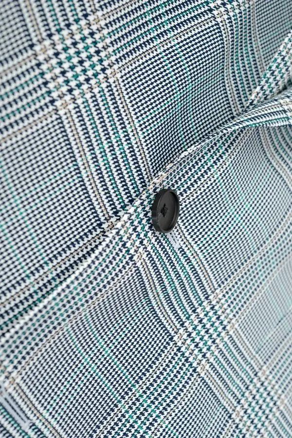Hugo Boss Single-breasted Checked Jacket