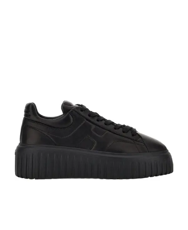 Hogan H-stripes Low-top Platform Sneakers - Black