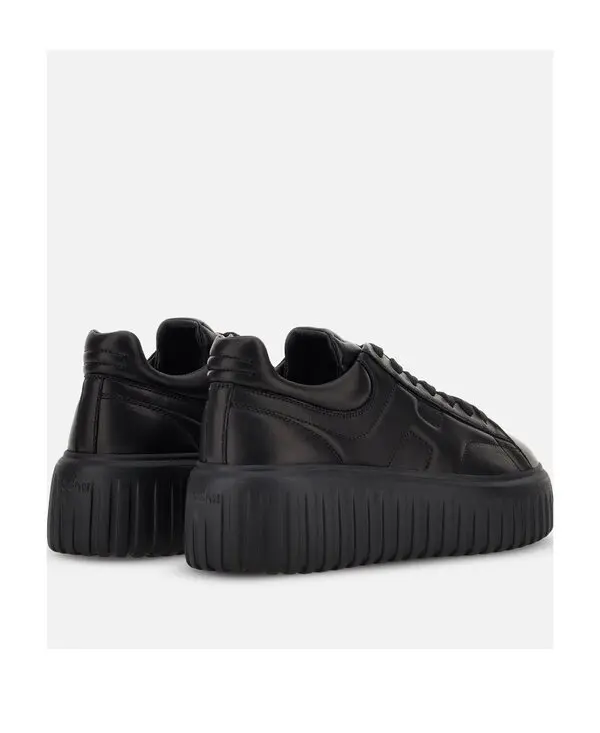 Hogan H-stripes Low-top Platform Sneakers - Black