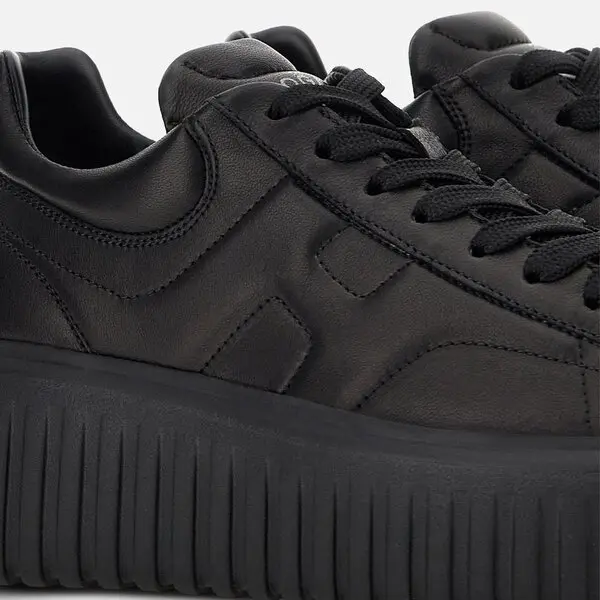 Hogan H-stripes Low-top Platform Sneakers - Black