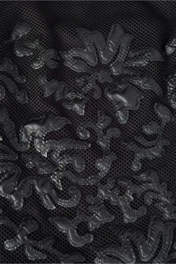 Emporio Armani Mesh Vest With Floral Appliqu