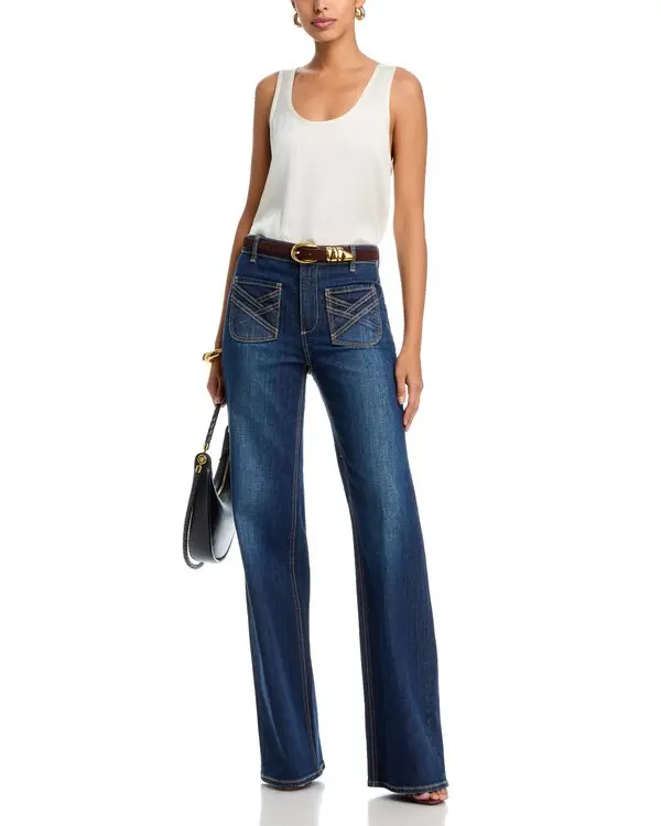 Ramy Brook Heidi High Rise Wide Leg Jeans