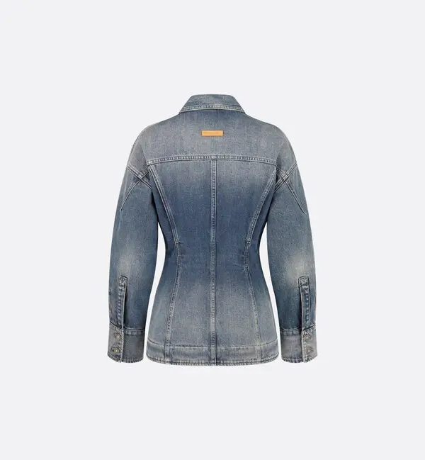 Dior Fitted Denim Jacket With Metal Buttons