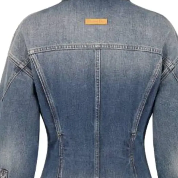 Dior Fitted Denim Jacket With Metal Buttons