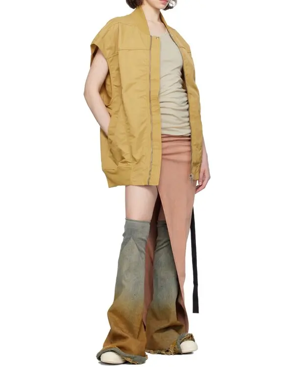 Rick Owens Double Ziggy Banana Jersey Tank Top - Gray