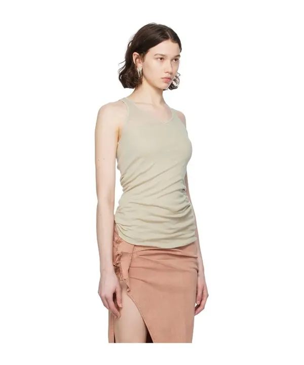 Rick Owens Double Ziggy Banana Jersey Tank Top