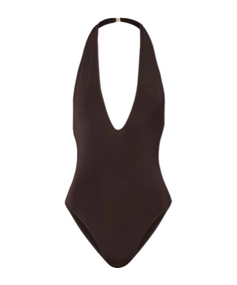Zimmermann Luna Halterneck Open-back Bodysuit - Black