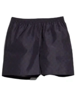 Gucci Allover Gg Print Polyester Poplin Swim Shorts - Dark Blue