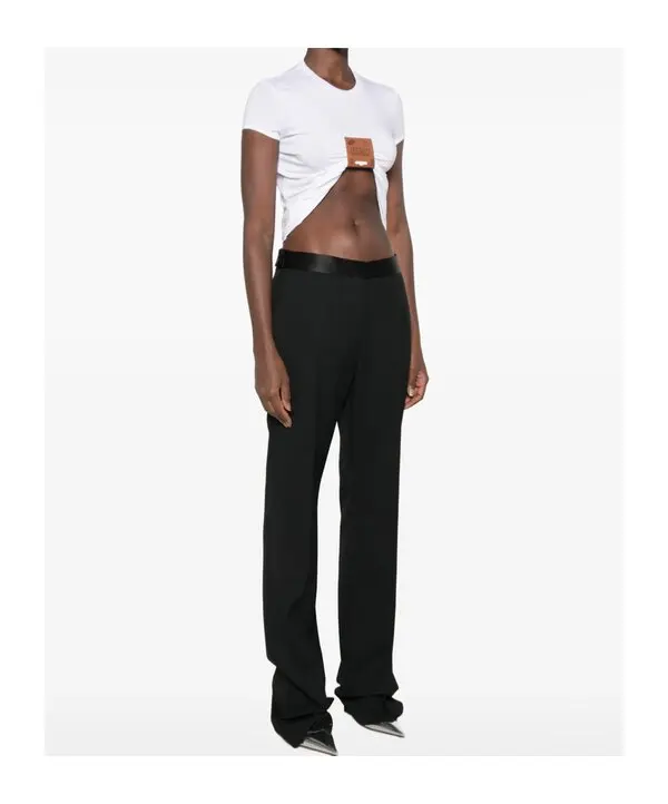 JEAN PAUL GAULTIER Short Sleeve Top With Pleated Design