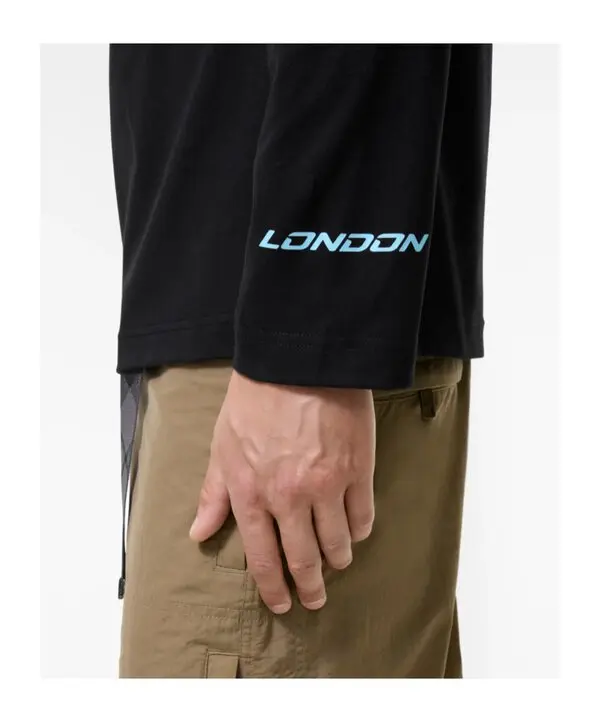 Burberry Long-sleeve London Map Cotton T-shirt