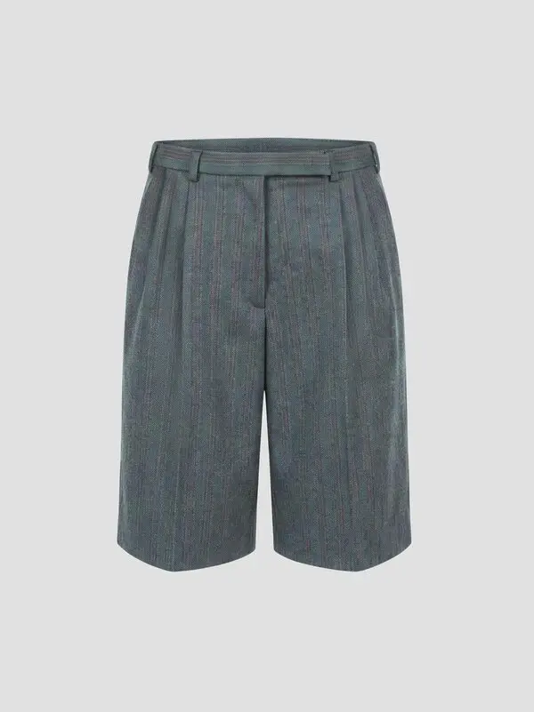 JIL SANDER Striped Utility Shorts