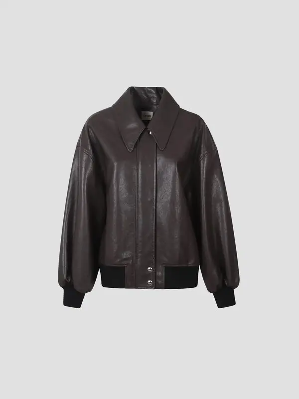 Khaite Shelman Jacket - Dark Brown