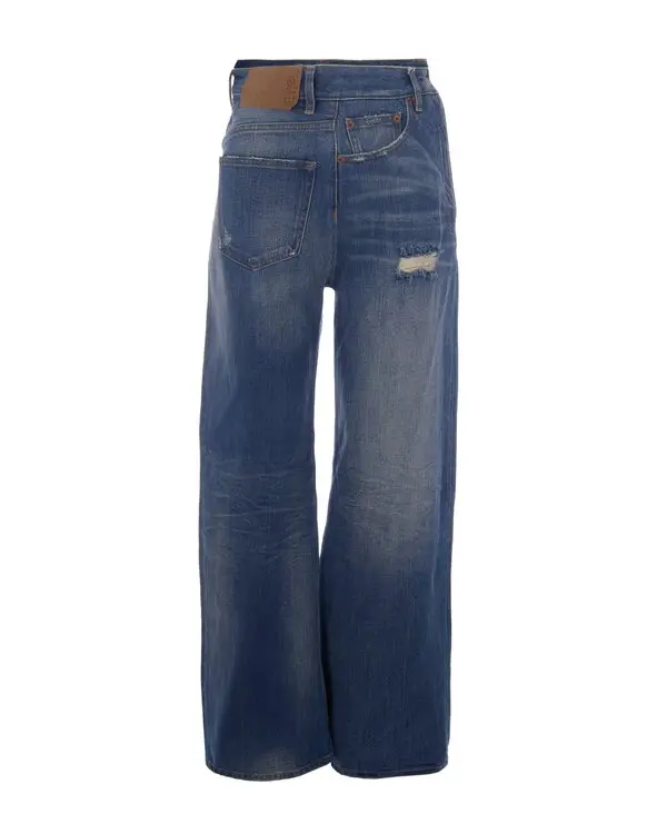MAISON MARGIELA High-rise Wide-leg Jeans