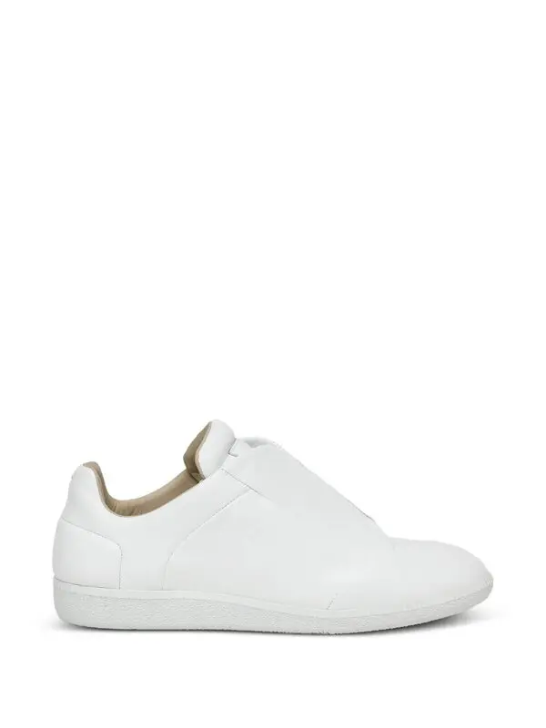 MAISON MARGIELA 3 Cm Smooth Calfskin Leather Sneakers - Bianco